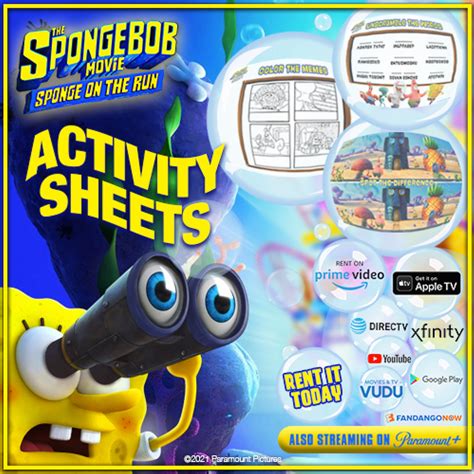 Spongebob Printable Activities