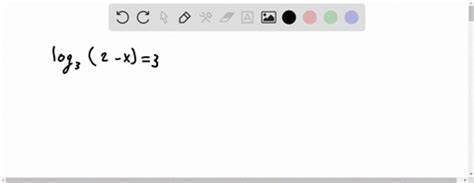 SOLVED Logarithmic Equations Solve The Logarithmic Equation For X Log X Log X