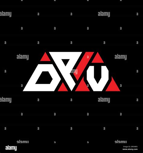Dpv Triangle Letter Logo Design With Triangle Shape Dpv Triangle Logo Design Monogram Dpv