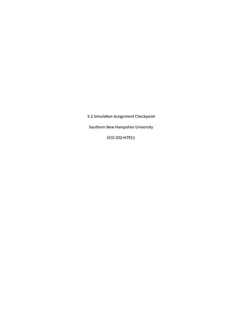 3 2 Simulation Assignment Checkpoint 3 2 Simulation Assignment