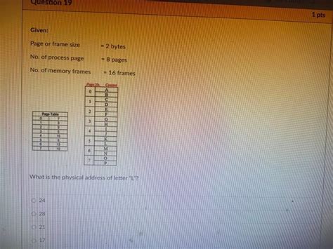 Solved Question 8 1 Pts Required Complete The Table Below