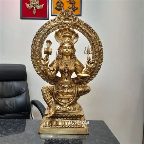Goddess Shakti Chowdeswari Devi Karumari Amman Statue Prudwi Arts