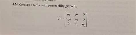 Find The Characteristic Polarization With The