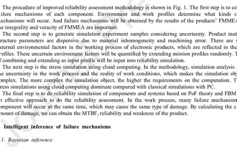 Procedure Of Reliability Assessment Methodology Download Scientific