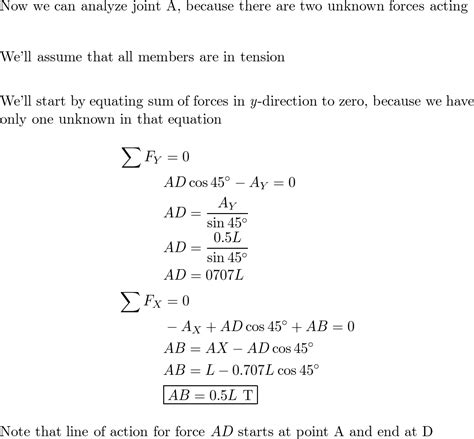 Determine The Forces In Members Ab Bc And Bd Of The Loaded Quizlet