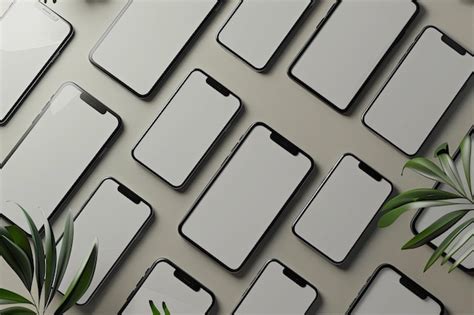 Mockup With Multiple Different Phone Screens Premium Ai Generated Image