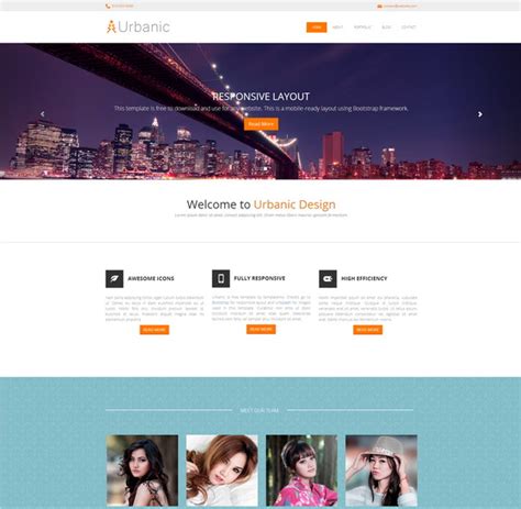 urbanic bootstrap template fastcode space