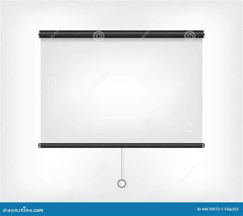 Projector Blank Screen Stock Vector Illustration Of Learning