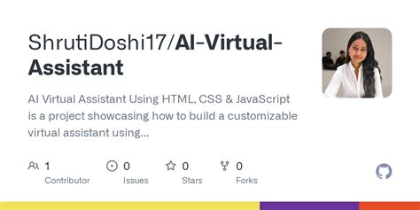 Github Shrutidoshi17ai Virtual Assistant Ai Virtual Assistant Using