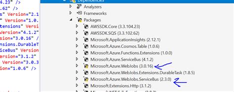 Azure Functions The Binding Types Servicebustrigger Are Not