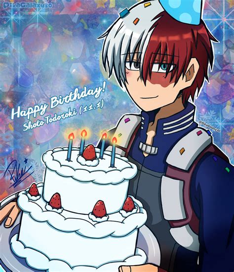 Happy Birthday Shoto Todoroki By Pikagalaxy30 On Deviantart
