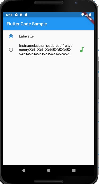 Radiobuttonlist How To Add Trailng Icon In Radio List Tile Flutter