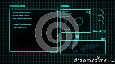 Technology Interface Computer Data Screen GUI Stock Video Video Of Display Computer 43652871