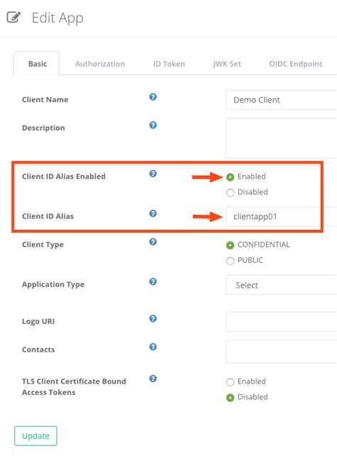 Using Client Id Alias Authlete