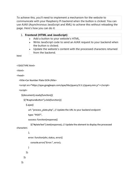 Backend For Capturing Image And Ocr Pdf Ajax Programming Software Engineering