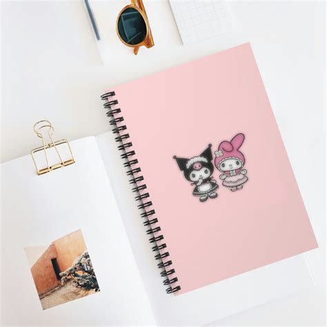 My Melody And Kuromi Note Book Etsy