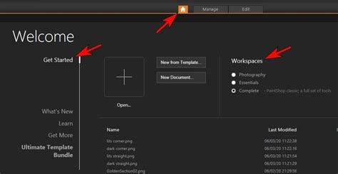 KB Corel I Upgraded From An Earlier Version The Interface Looks Different And I Cant Find