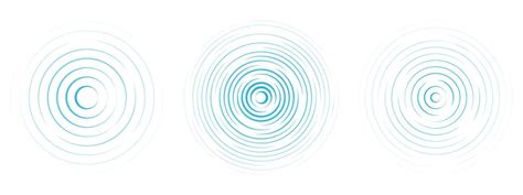 Concentric Ripple Circles Line Radial Signal Sonar Wave Soundwave Icon Isolated On White