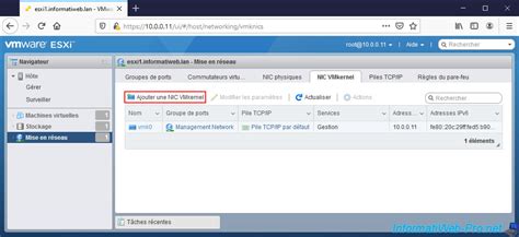 Add A Vmkernel Interface Vmkx On A Vmware Esxi 67 Hypervisor Vmware Tutorials