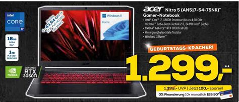 Acer Nitro 5 An517-54-75nk Gamer-notebook Angebot bei Euronics XXL ...