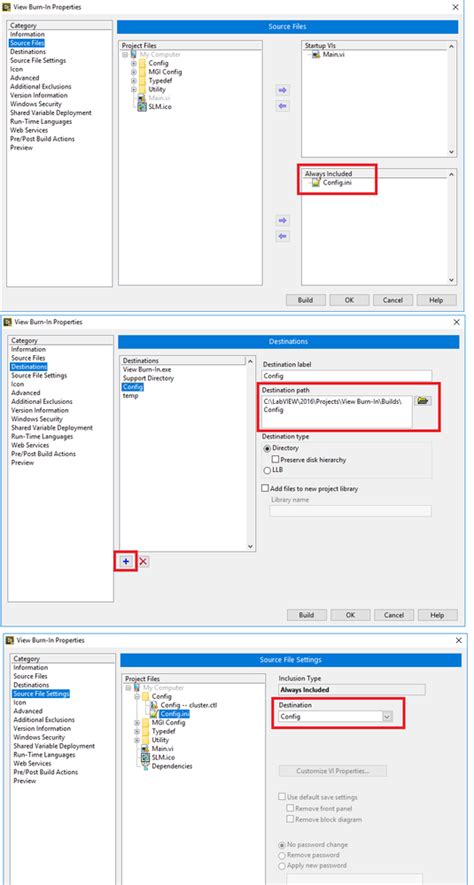 Building A Labview Executable With Supporting Files Ni Community