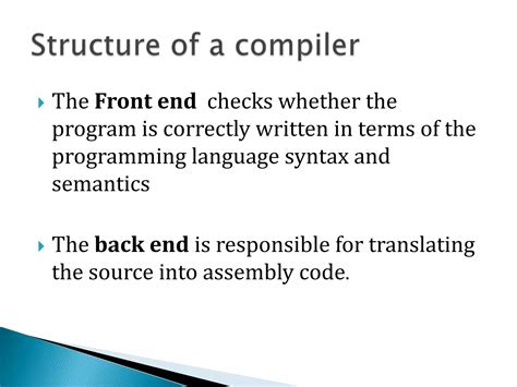 Compilers Pptx Programming Languages Computing