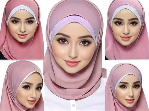 Premium Ai Image Elegant Muslim Headscarf Showcase On White Background