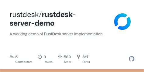 Rustdesk Server Demo README Md At Main Rustdesk Rustdesk Server Demo GitHub