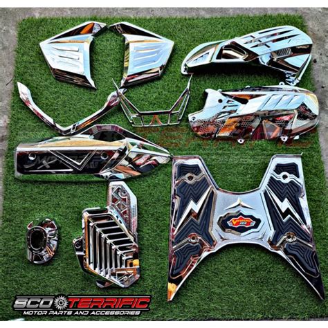 New Pcx Click Adv Airblade Chrome Garnish Shopee Philippines