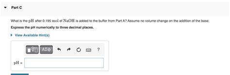 solved what is the ph of a buffer prepared by adding 0 809