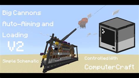 Auto Aiming And Loading Cannon Version 2 Computercraft And Big Cannons