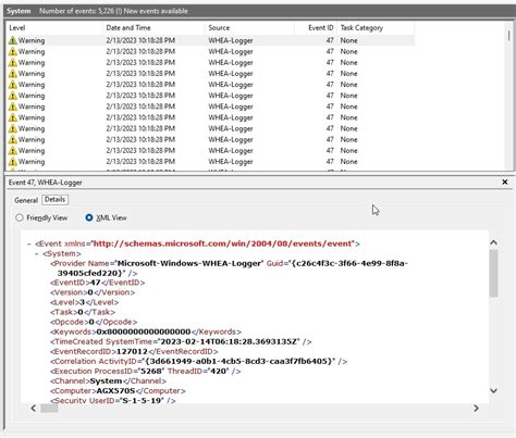 Whea Logger Event Id 47 5000 Errors Per Hour Microsoft Community
