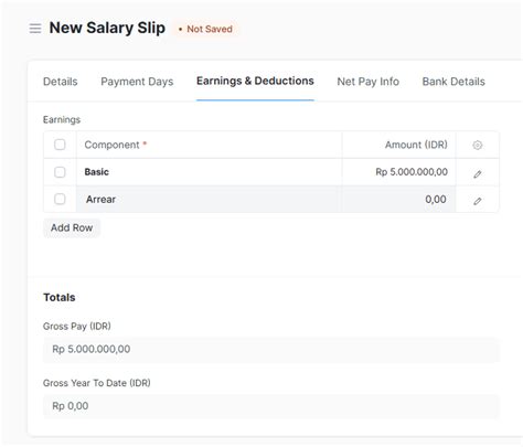dynamic salary amount ignored for net pay calculation[hrms payroll