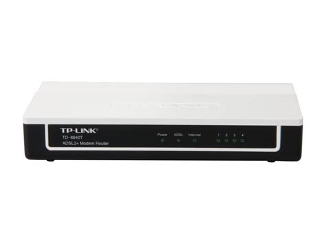 TP LINK TD 8840T ADSL2 Modem Router Up To 24Mbps Downstream Ethernet Port ADSL ADSL2 ADSL2