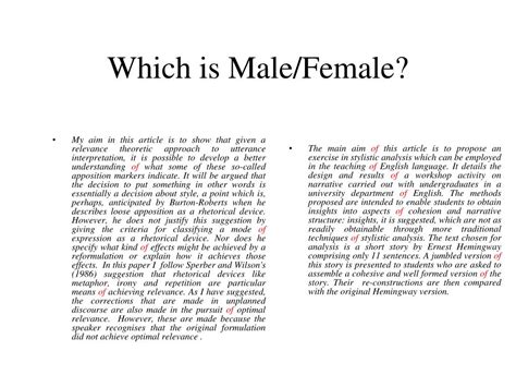 ppt text categorization moshe koppel lecture 4 author profiling