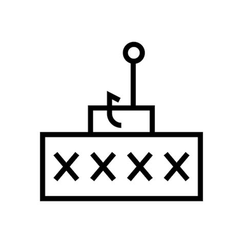 Premium Vector Password Phishing Vector Icon