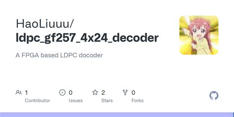 Github Haoliuuuldpcgf2574x24decoder A Fpga Based Ldpc Docoder