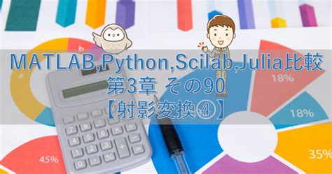 Matlab Python Scilab Julia比較 第3章 その90【射影変換④】 シミュレーションの世界に引きこもる部屋