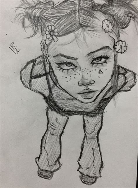 Indie Drawings Easy Drawings Sketches Girl Drawing Sketches Easy