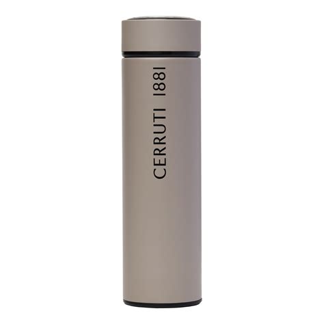 Mens Designer Thermal Flask Cerruti 1881 Beige Isothermal Flask Block Luxury Corporate Ts