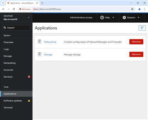 Ubuntu Cockpit Configration Server World