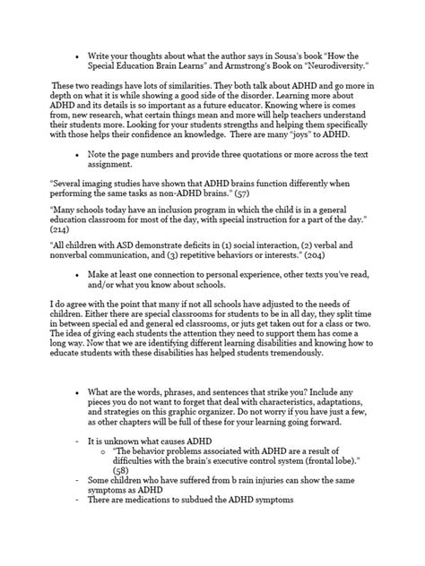 Annotated Modual 202 20assignment Pdf Attention Deficit Hyperactivity Disorder Autism Spectrum