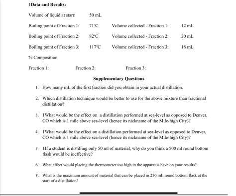 Solved Supplementary Questions How Many ML Of The First Chegg Com