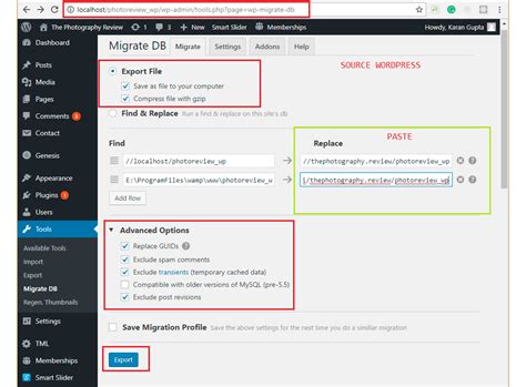 Migrating Your Wordpress Site With The Free Wp Migrate Db Plugin