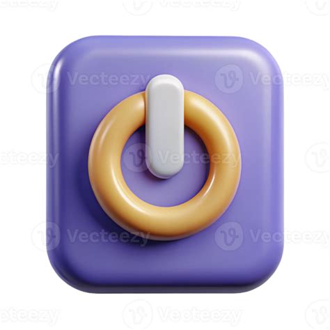 Beautiful Ethereal Nordic A Symmetrical Power Button Icon Single