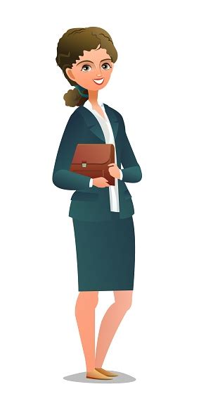 예쁜 어린 소녀 학생 쾌활한 소녀 스탠딩 포즈 만화 스타일의 만화 플랫 디자인 단일 문자입니다 흰색 배경에 격리된 그림입니다 벡터 개념에 대한 스톡 벡터 아트 및 기타