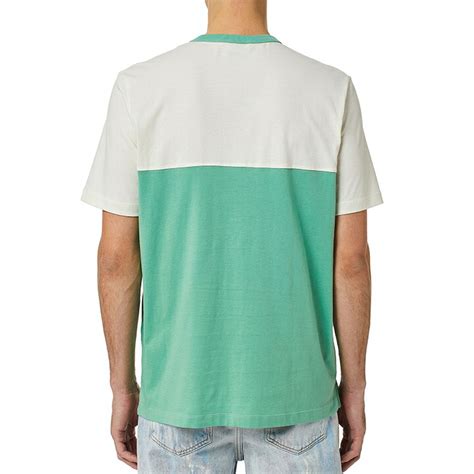 【楽天市場】【30 Offクーポンあり】 Diesel ディーゼル メンズ カラー切替 ロゴプリント 半袖tシャツ カットソー【t Just Yoke】【サイズm】【メロングリーン】die M