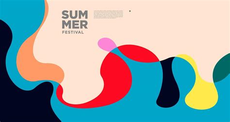 vector colorful fluid abstract background for summer banner 23024050
