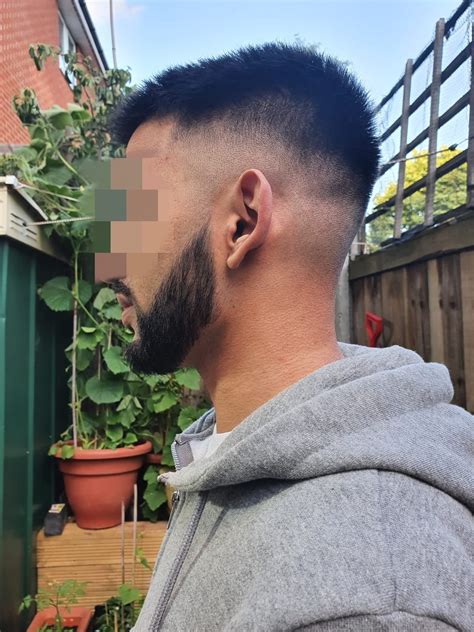 I'm 14 years old and this the third time I've done a fade on someone else also lined up his ...