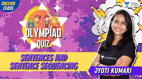 Class 7 English Unacademy Olympiad Quiz Sentences And Sentence